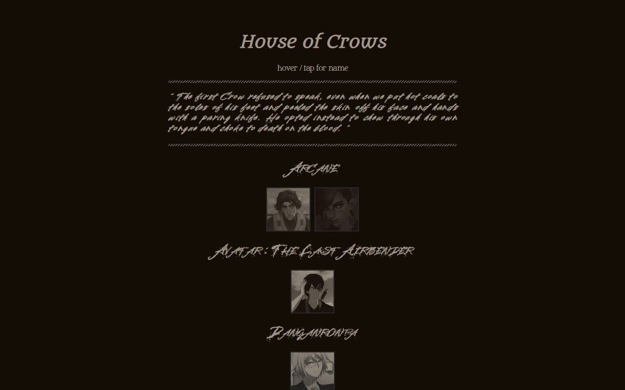 The Crows and Queen Madrigal